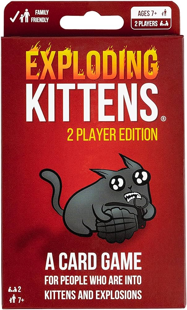 Board Games: Exploding Kittens (2 Player Edition) – Tabletop Village LLC Board Games: Exploding Kittens (2 Player Edition) – Tabletop Village LLC