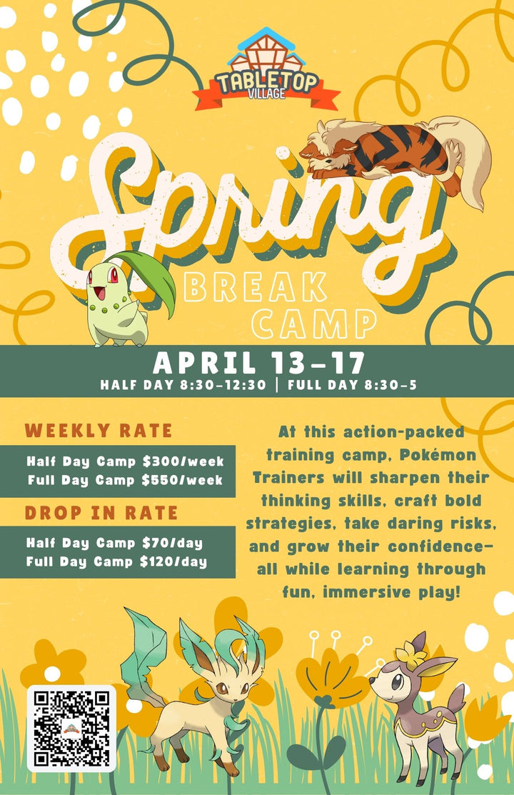 Spring Break Camp – Tabletop Village LLC